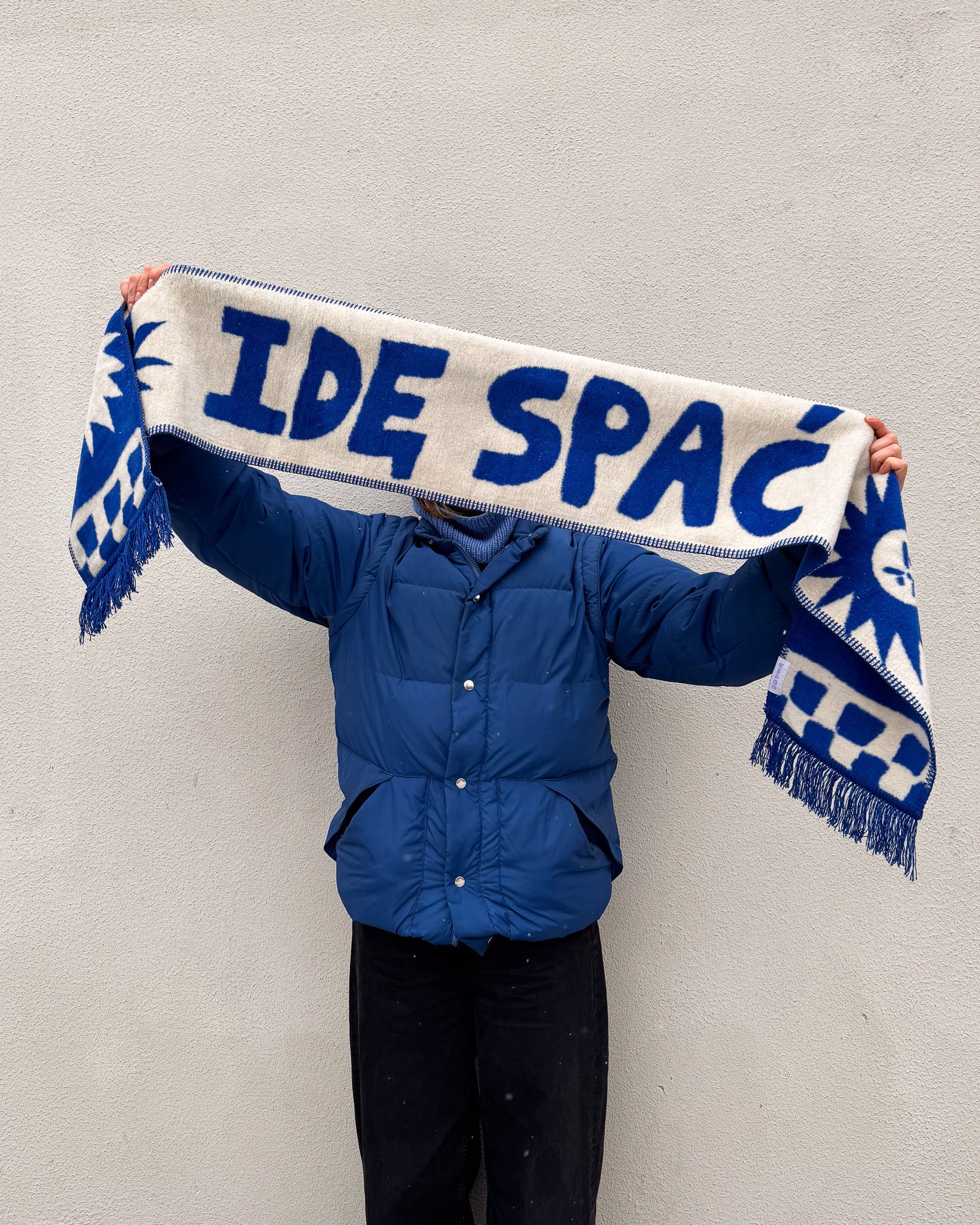 IDĘ SPAĆ szalik żakardowy x namazane – Panama Studio